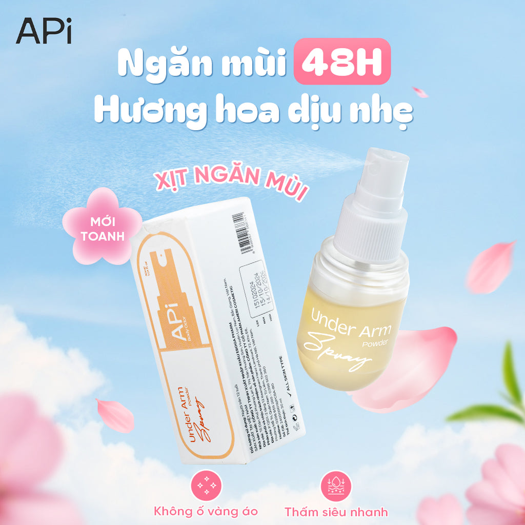 [MỚI TOANH] XỊT NGĂN MÙI APi - HIỆU QUẢ 48H VỚI HƯƠNG HOA DỊU NHẸ THÍC